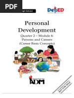 Q1 SHS Personal Development Module 1 | PDF | Self Concept | Learning