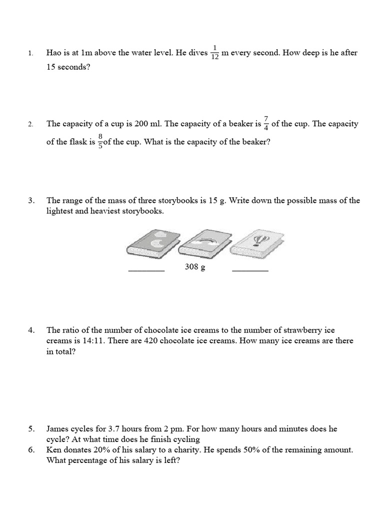 Math Word Problems | PDF