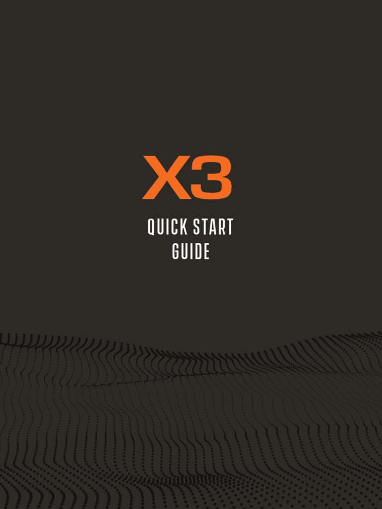 X3 Quick Start Guide | PDF | Weight Training | Legal Liability