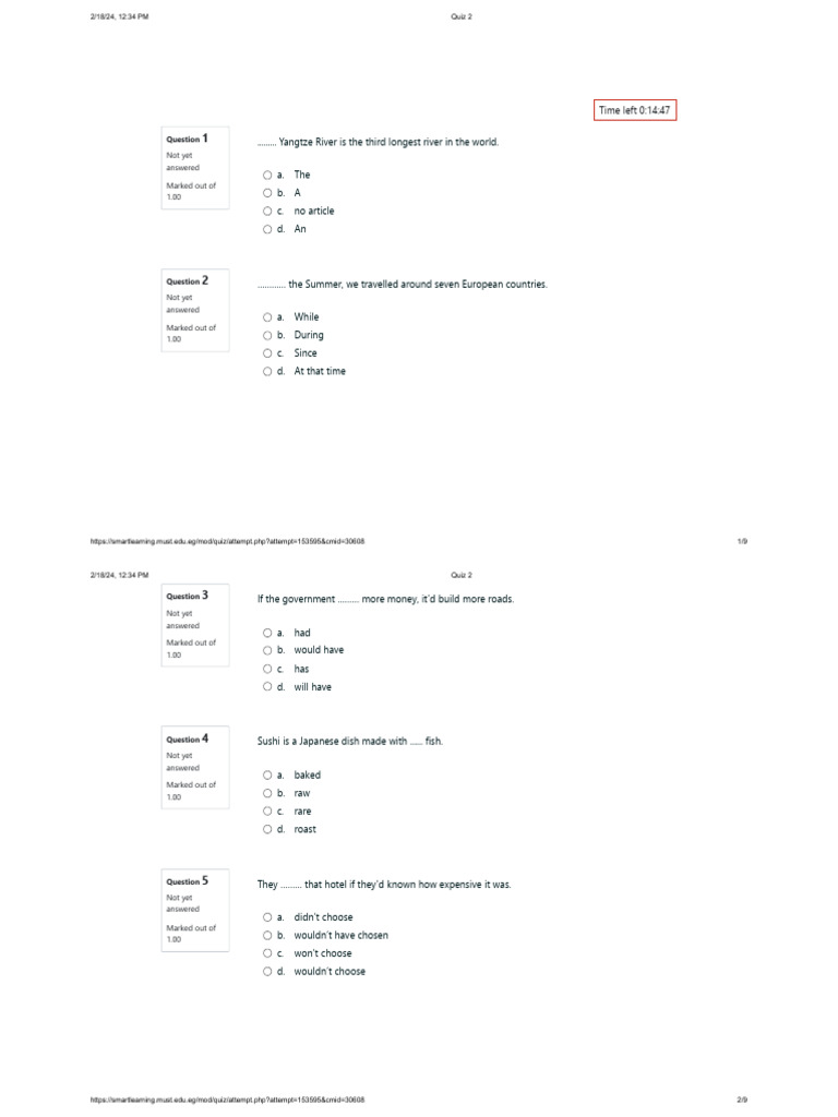 Quiz 2 | PDF | Economies
