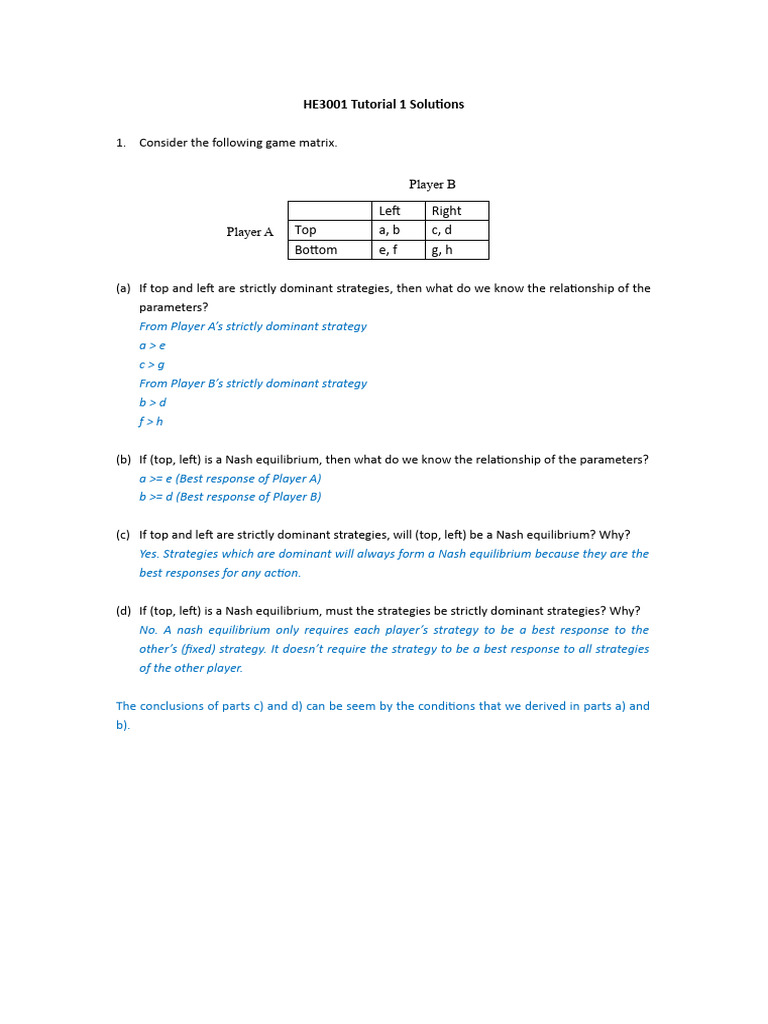 Tutorial 1 Sol | PDF | Quantitative Research | Mathematical And Quantitative Methods (Economics)