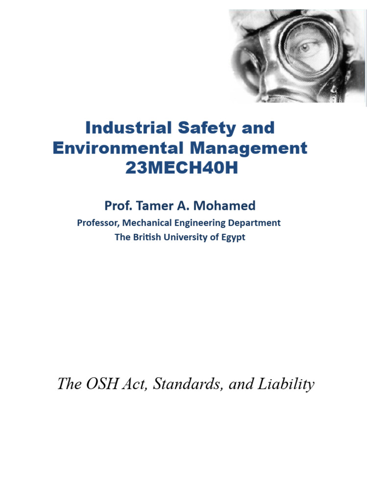 Safety - Lecture 2 | PDF | Occupational Safety And Health ...