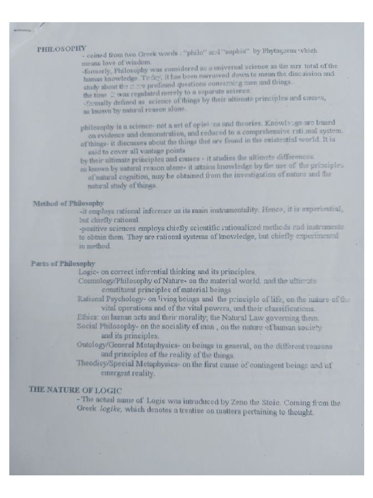 Notes On Logic | PDF