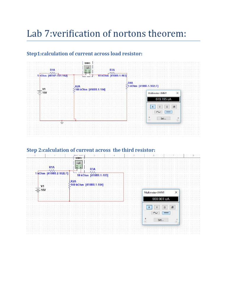 Circuit Analysis Lab | PDF | Science & Mathematics