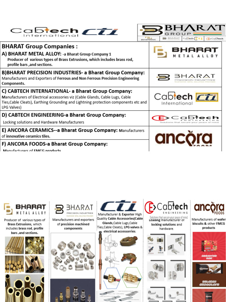 Bharat Group: Industrial Solutions | PDF | Electrical Connector ...