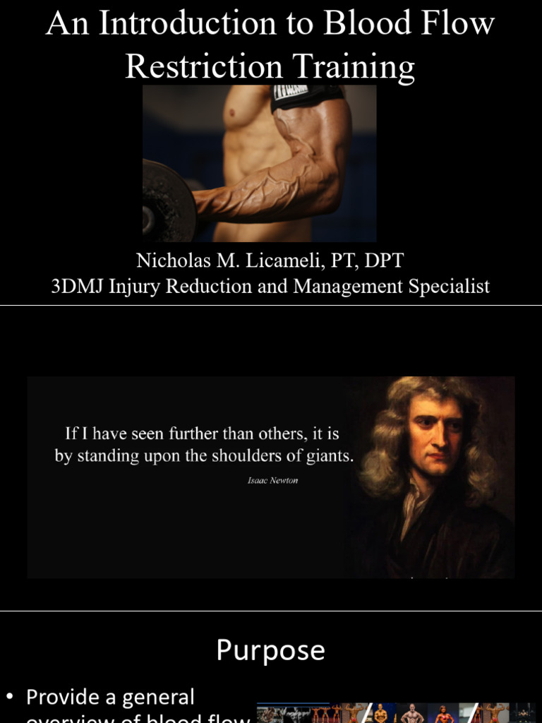 Blood Flow Restriction Training - BFR by 3DMJ | PDF | Muscle ...
