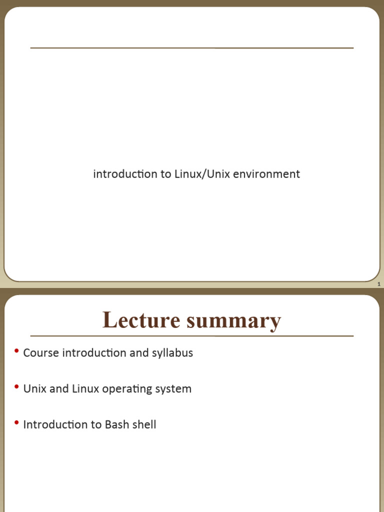 Lecture 2 | Download Free PDF | Operating System | Linux