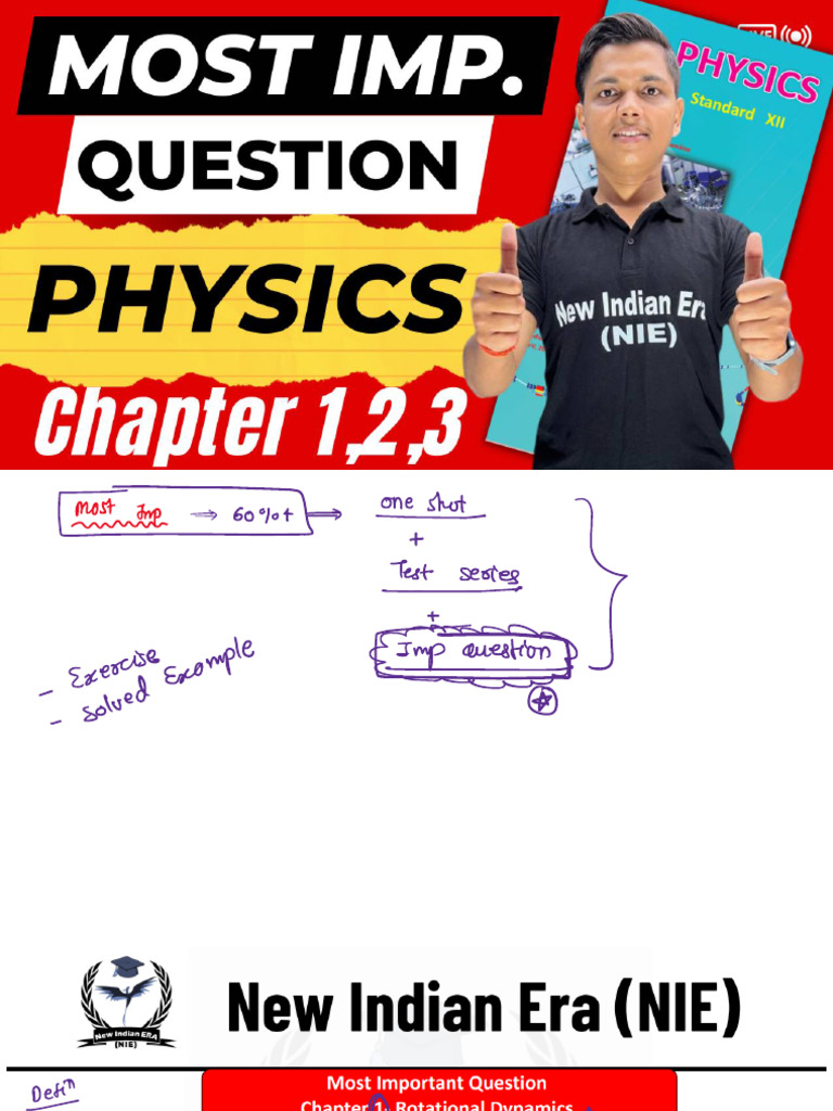 Phy Imp Question CH 1,2,3 | PDF