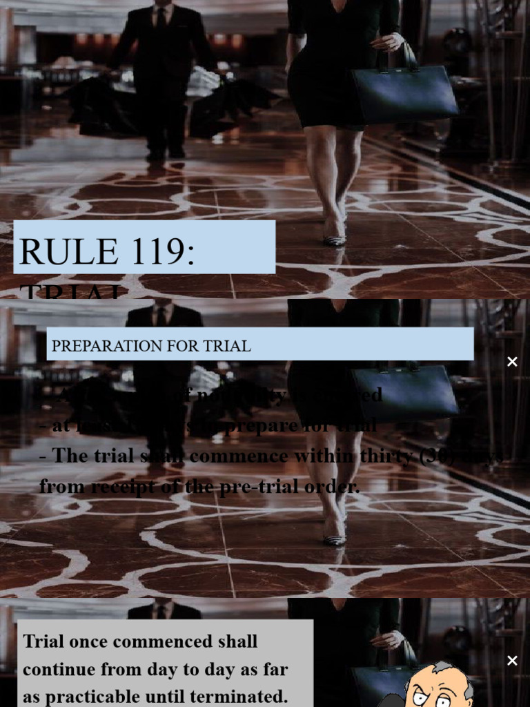 Rule 119 - Trial | PDF | Prosecutor | Witness