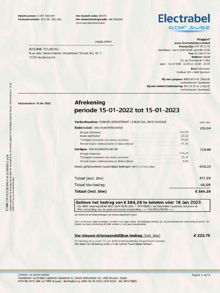 Electrabel Belgie | PDF