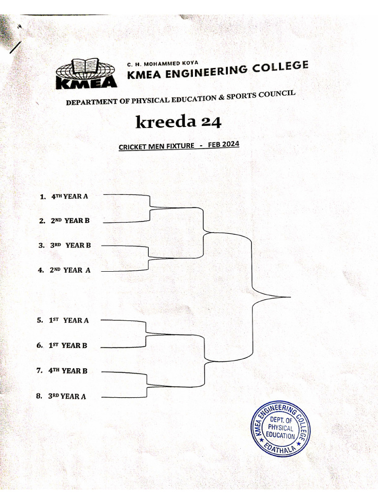 Cricket Fixture | PDF