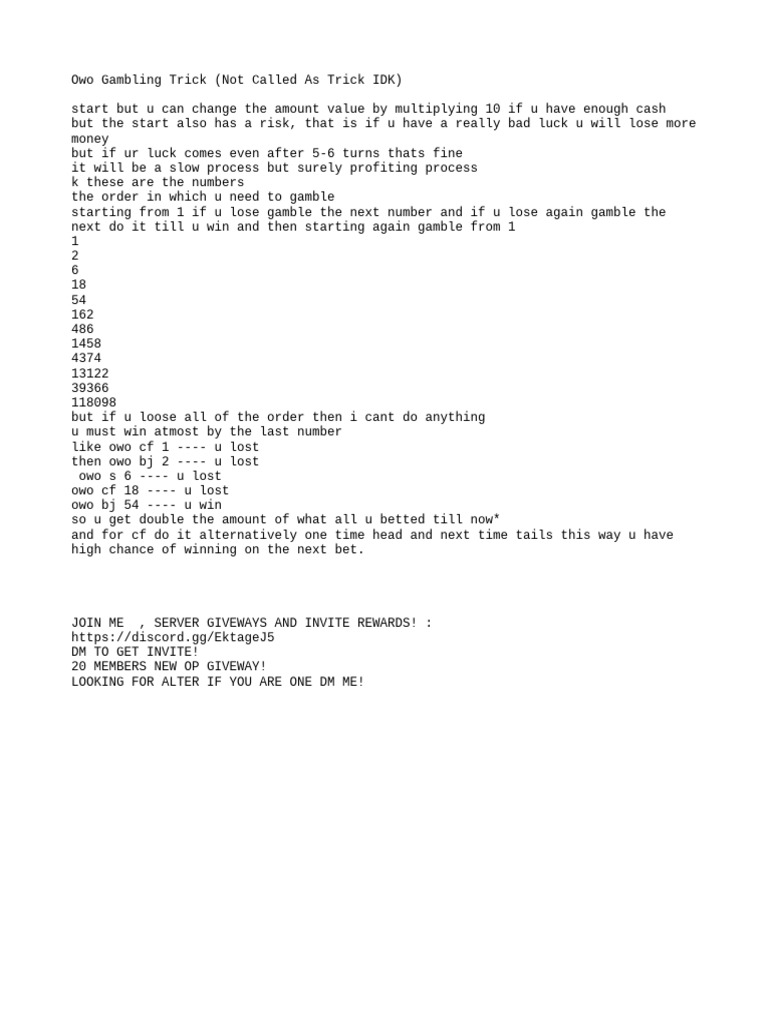 Owo Cash Method | PDF