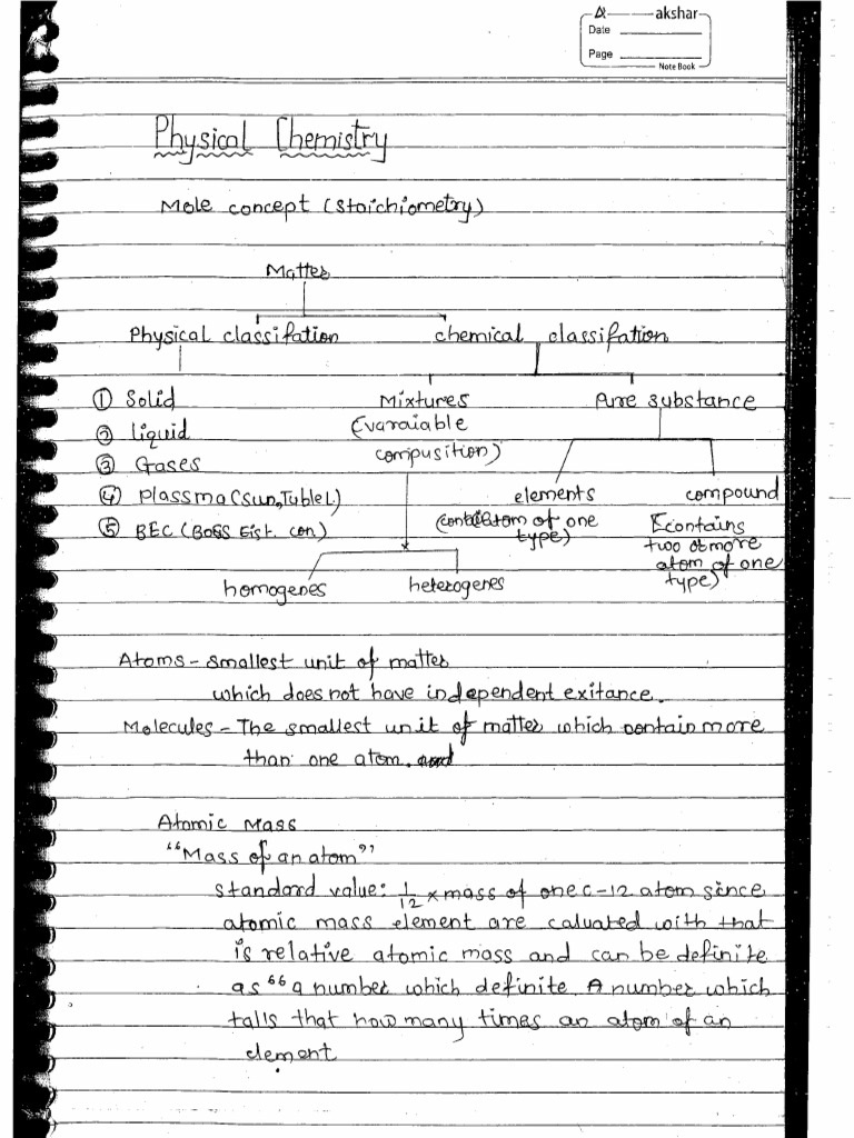 Mole Concept 1 10 Pdf