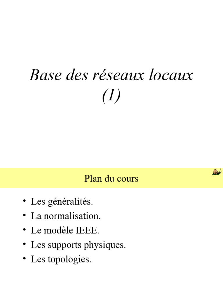 Rle 1 | PDF | Modèle OSI | Ethernet