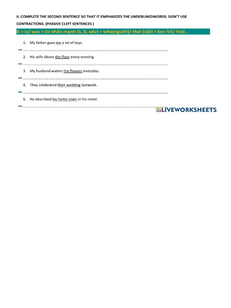 English Exercise | PDF