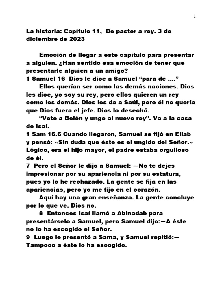 David: De Pastor a Rey y Simiente de Jesús | PDF | David | Jesús