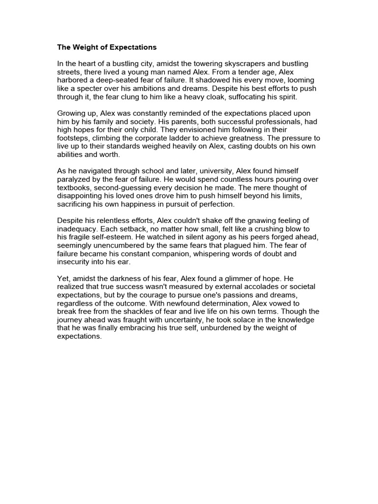 The Weight of Expectations | PDF