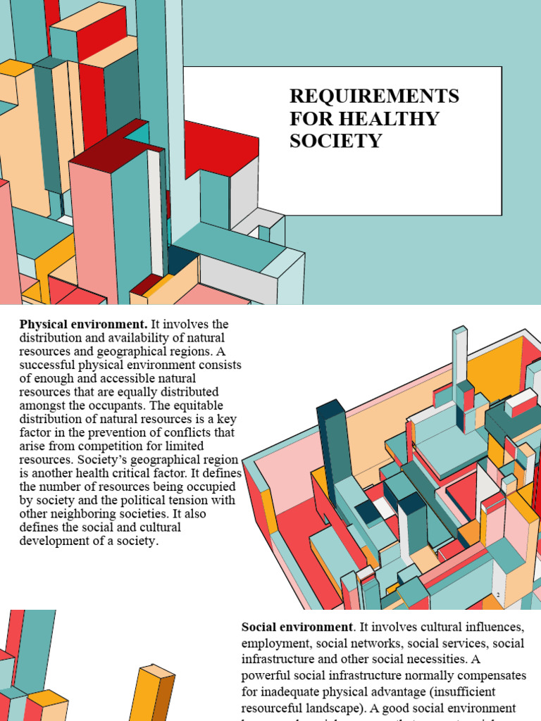 Requirements For Healthy Society | PDF | Society | Resource