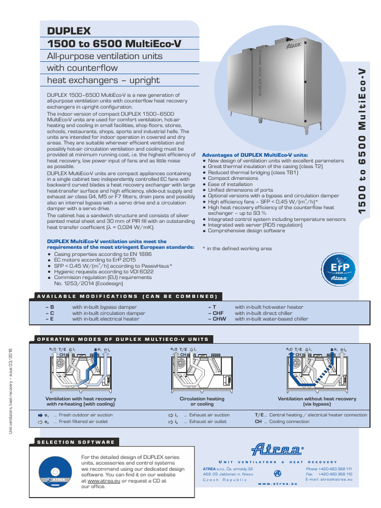 DUPLEX 1500-6500 MultiEco-V Overview | PDF | Building Engineering ...