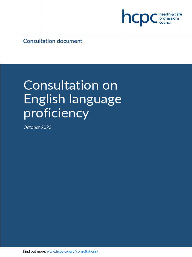 Consultation Document English Language Review | PDF | International ...