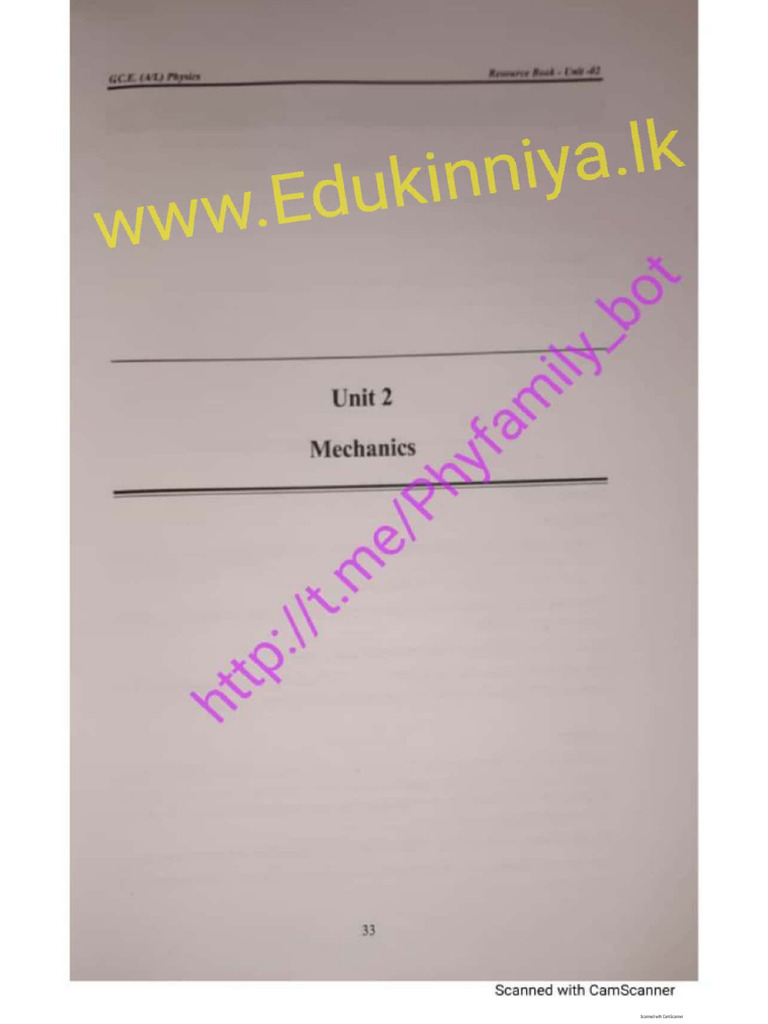 Unit-02 Physics Resources Books | PDF