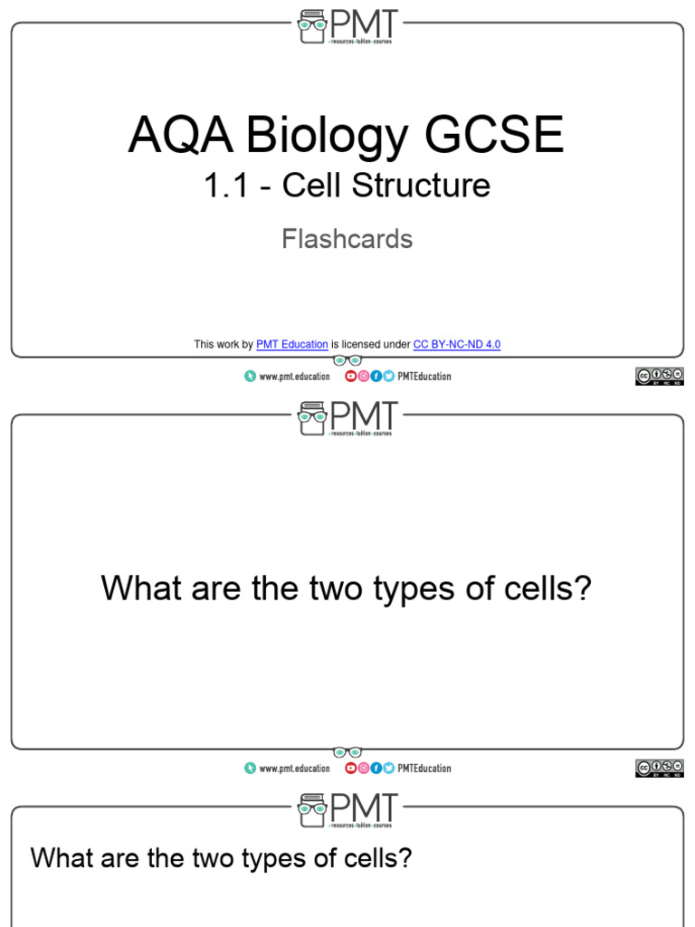 GCSE Biology: Cell Structure Guide | PDF | Microscope | Cell (Biology)