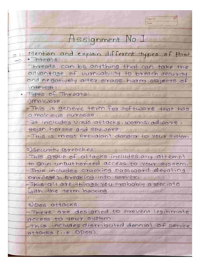 Cyber Security Assignment No 1 Pdf