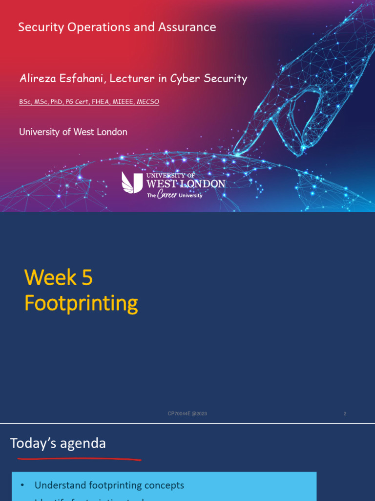 Footprinting Techniques in Cyber Security | PDF | Domain Name System ...