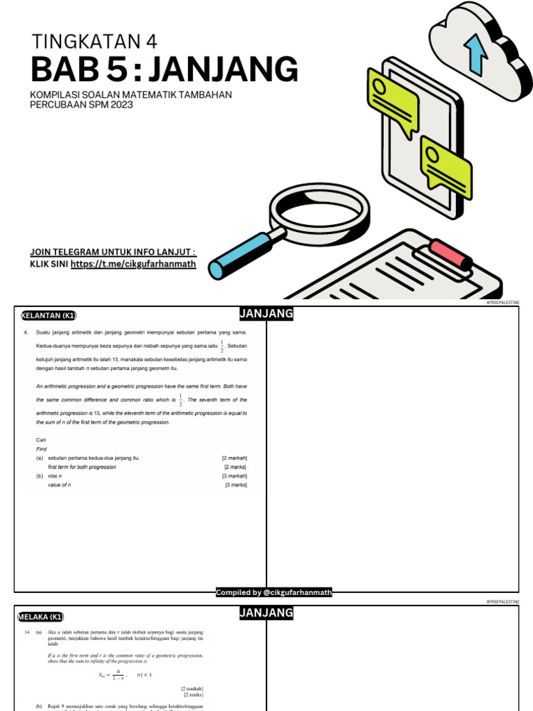 Janjang Mathematics Trial Questions SPM 2023 | PDF