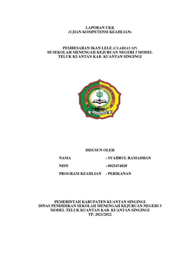 Laporan Ujian Kompetensi Keahlian UKK Pe | PDF