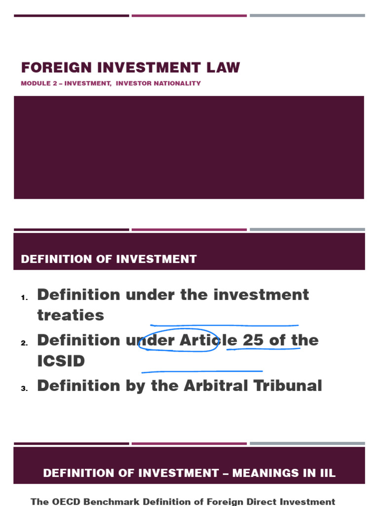 Foreign Investment Law | PDF | Foreign Direct Investment | Business