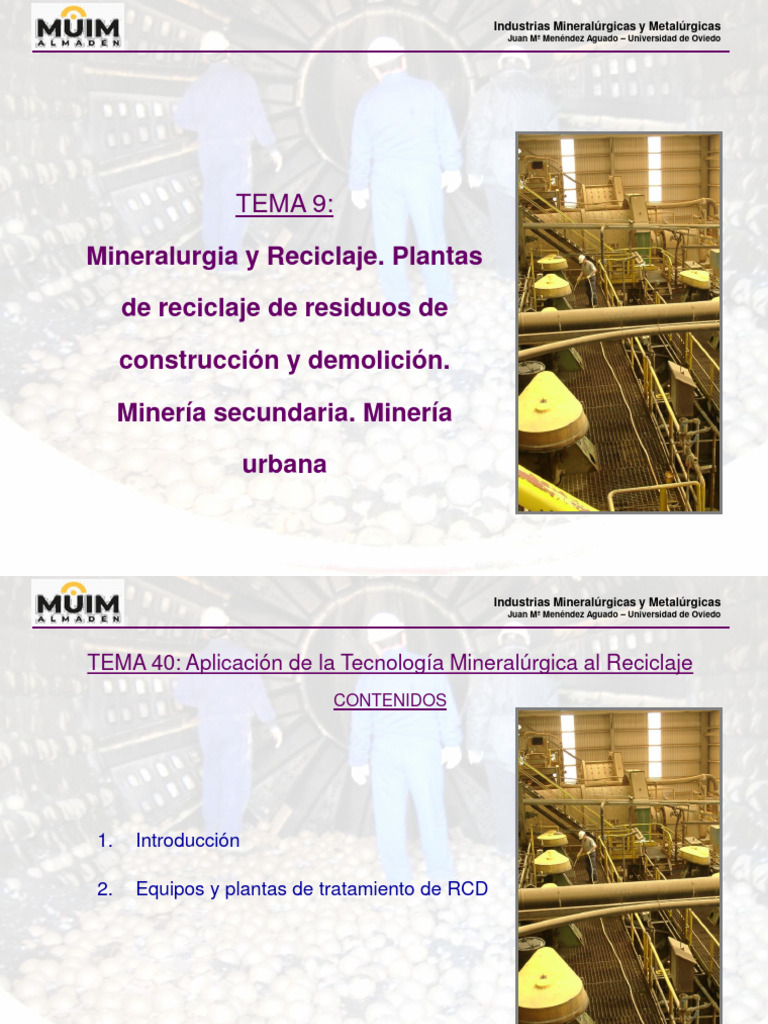 Tema 09 | PDF | Metalurgia | Reciclaje