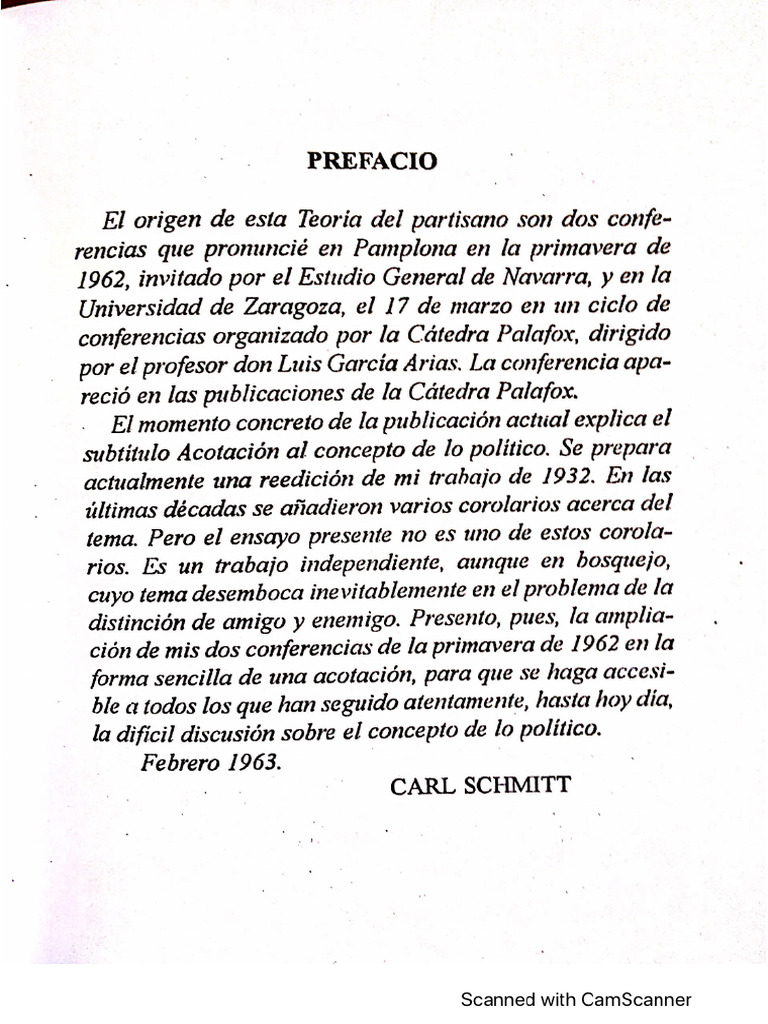 1 - Carl Schmitt, Teoría Del Partisano | PDF