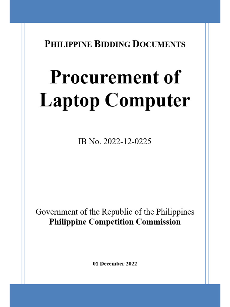 PBD Laptop Computer IB2022 12 0225 | PDF | Procurement | Usb
