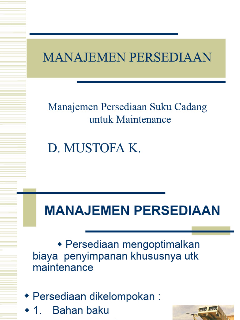 Manajemen Persediaan | PDF