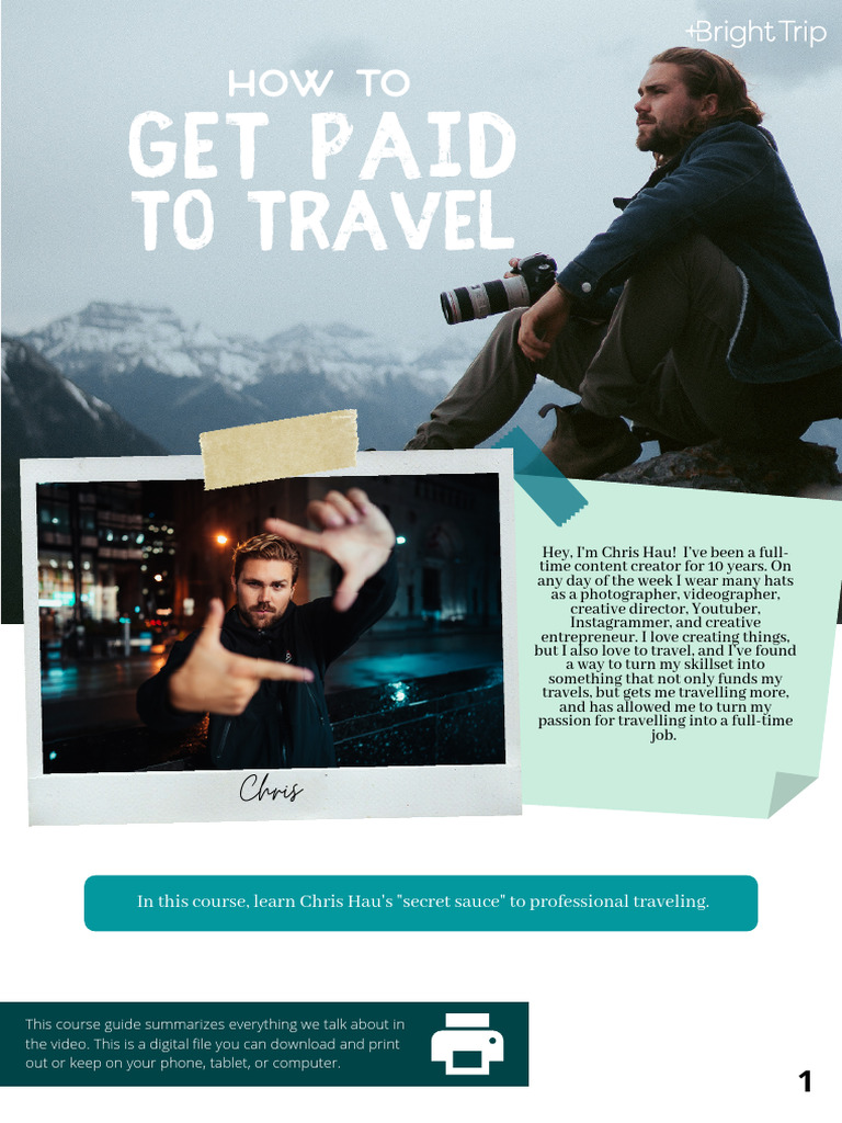 Get Paid to Travel: Chris Hau's Guide | PDF | Search Engine ...