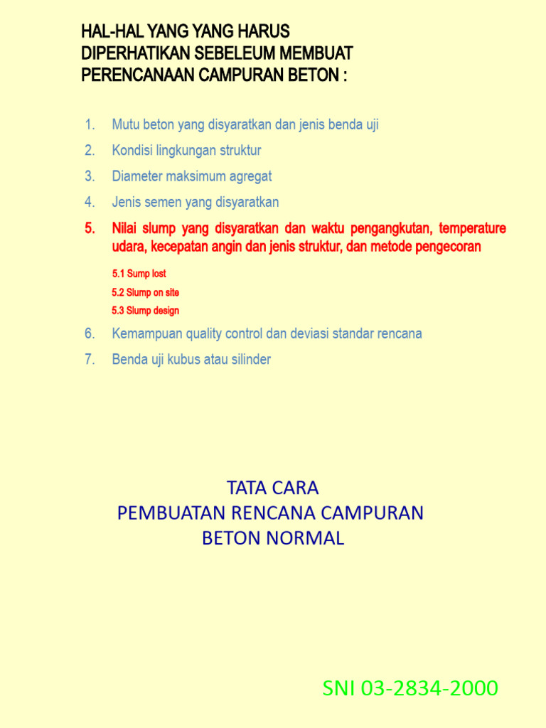 Teory Dan Langkah Mix Design | PDF | Teknologi & Rekayasa