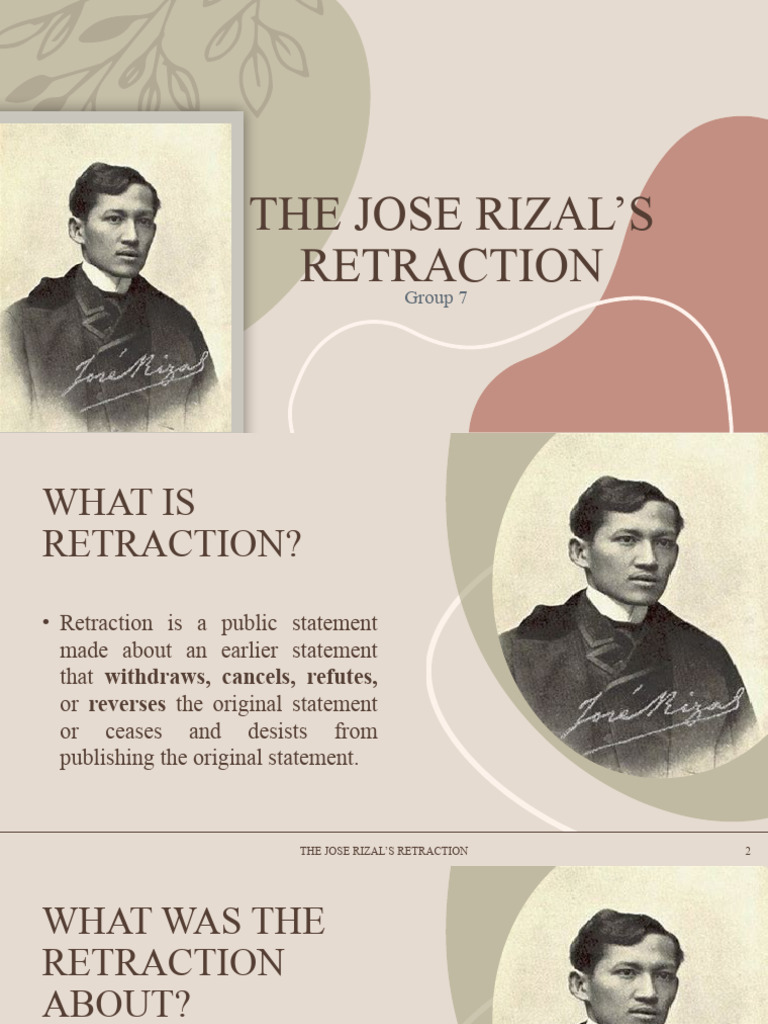 The Jose Rizal's Retraction | PDF