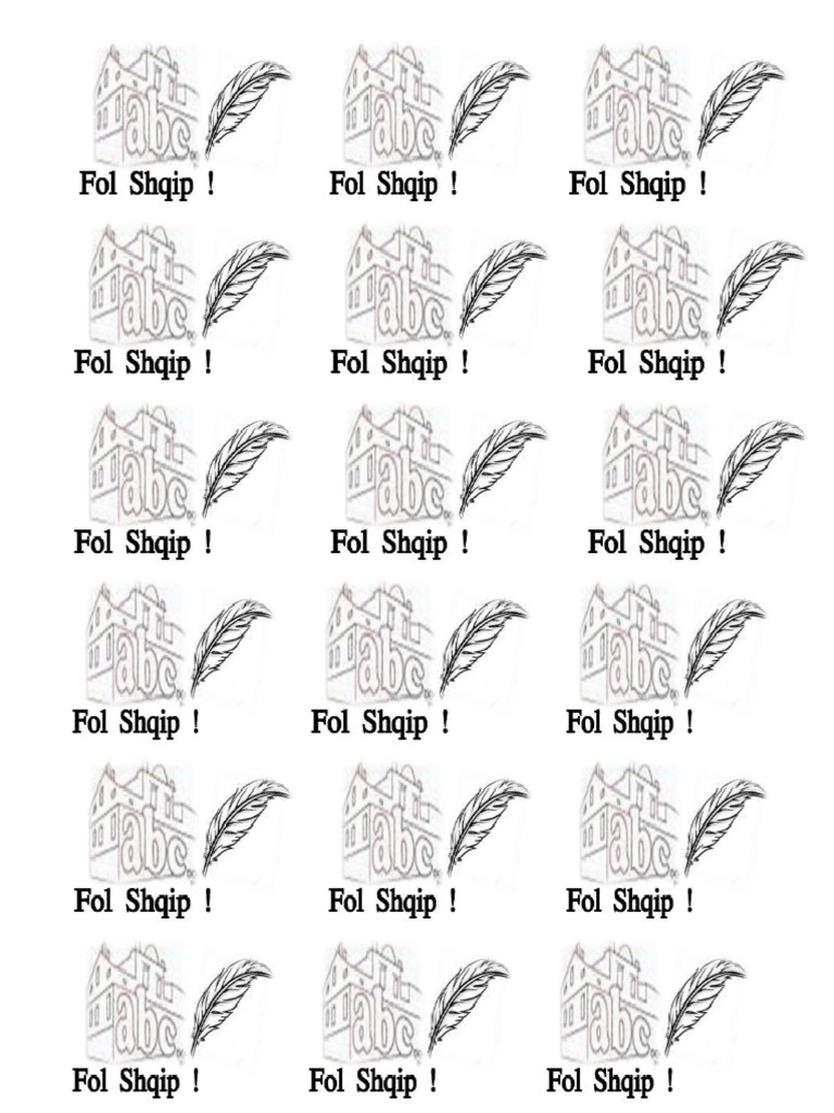 Fol Fol Shqip e Rprint | PDF