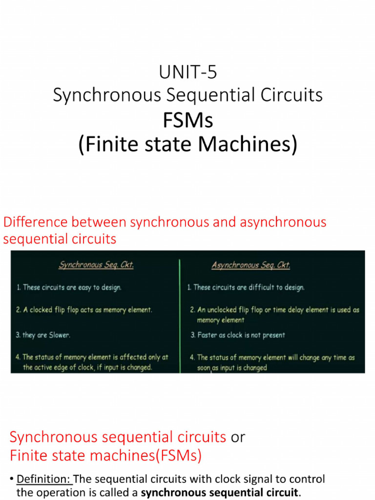 Digital Electronics Unit-5 | PDF