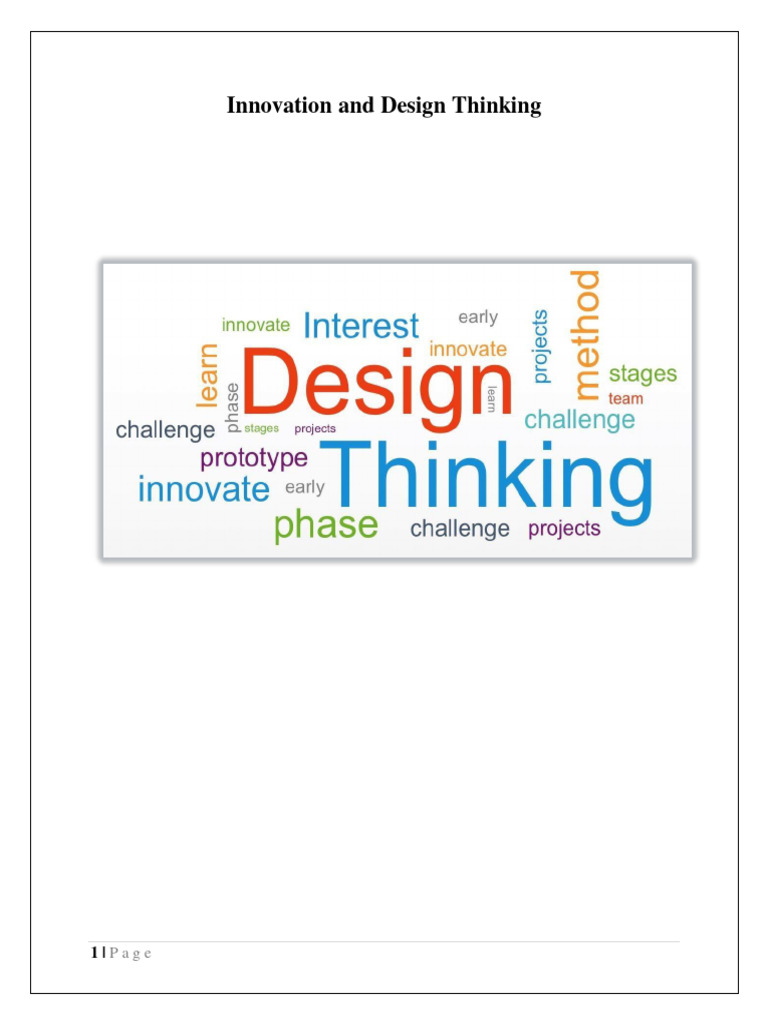 Innovation Through Design Thinking | PDF | Design Thinking | Thought