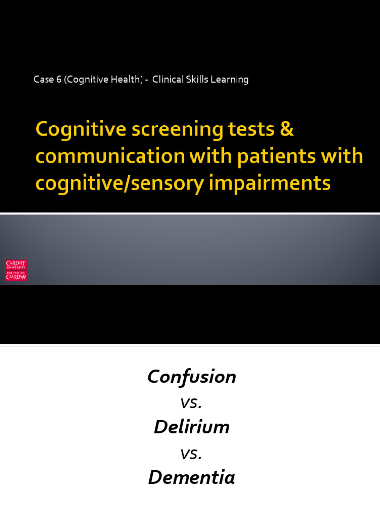 Case 6 (MoCA) Presentation 2017 2018 | PDF | Dementia | Neurology