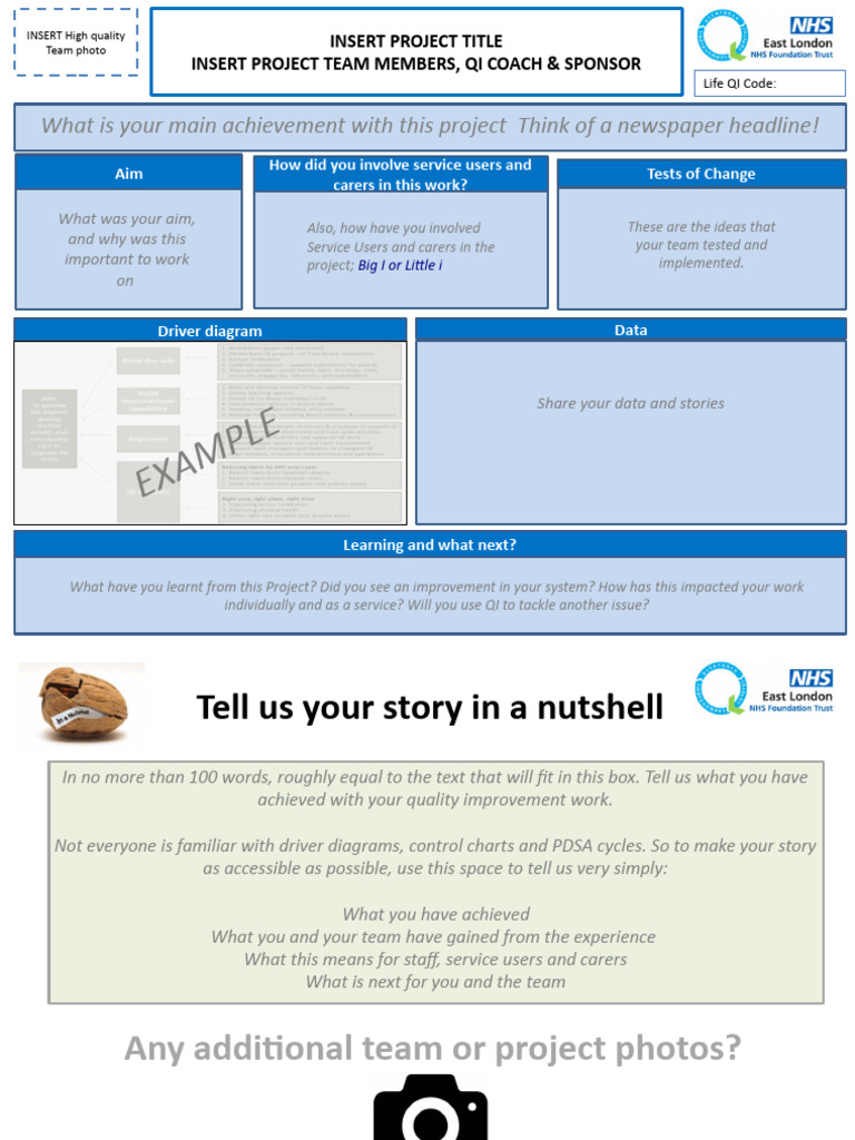 QI Project Poster Template 2019 | PDF | Computing