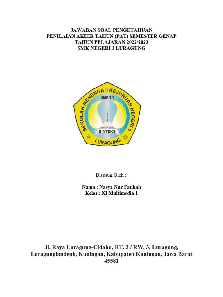 Soal Pengetahuan DGP PAT | PDF
