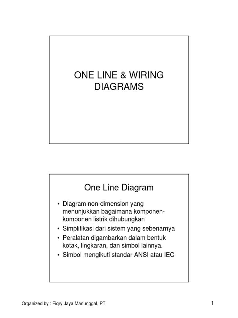 1.single Line & Wiring Diagram | PDF