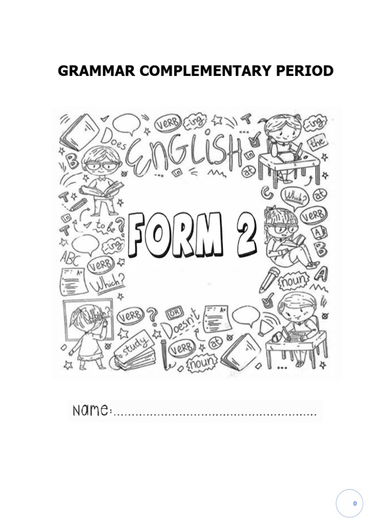 Form 2 Grammar Activities | PDF | Linguistics