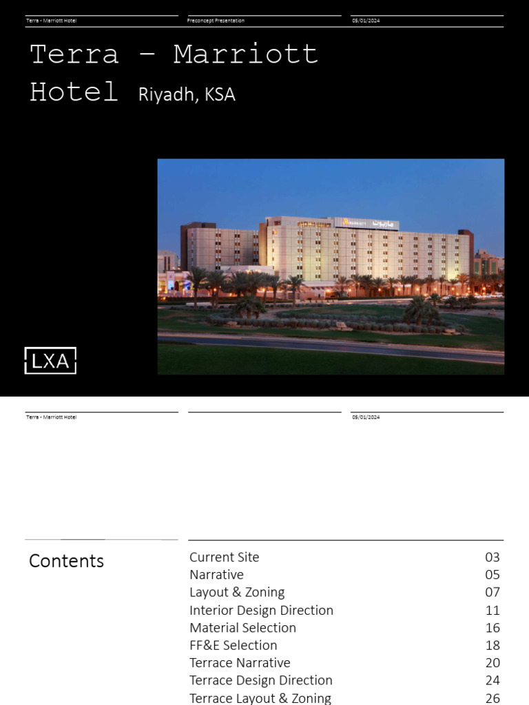 Marriott Riyadh - Terra - Visual Brief | PDF | Restaurants | Texture Mapping