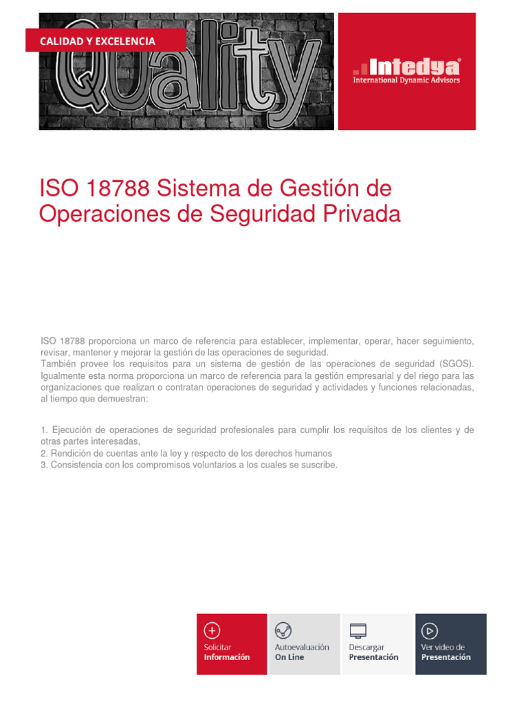 Fichasproducto Presentacion Iso 18788 Sistema de Gestion de Operaciones ...