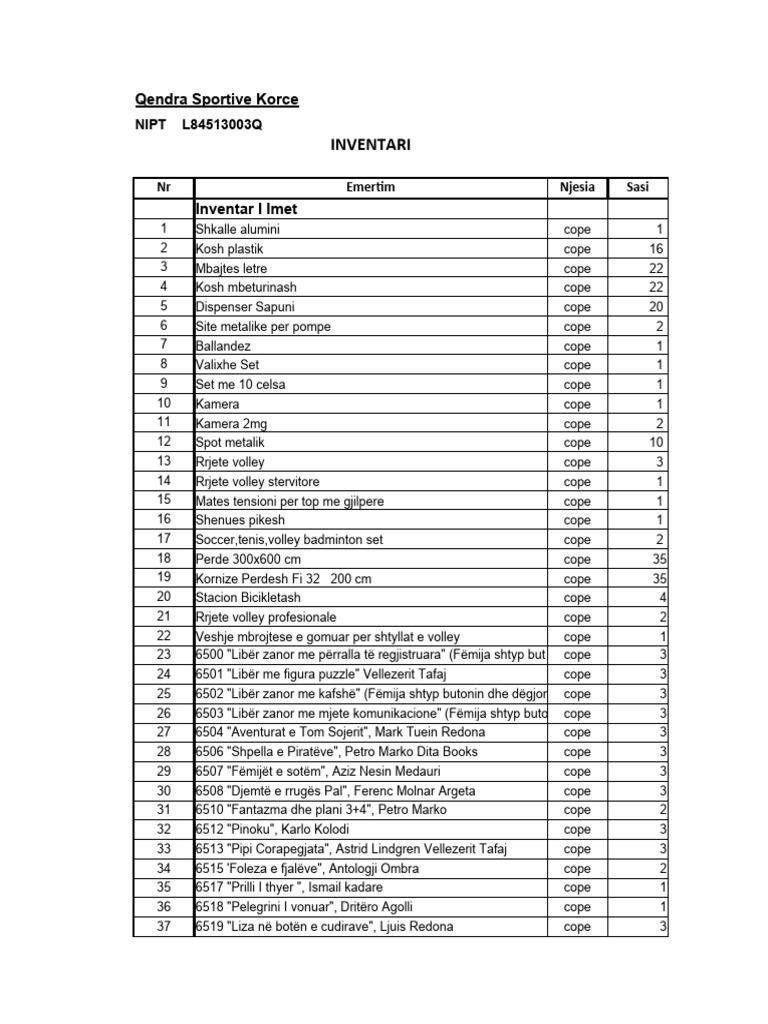 Inventar 31.12.2023 | PDF