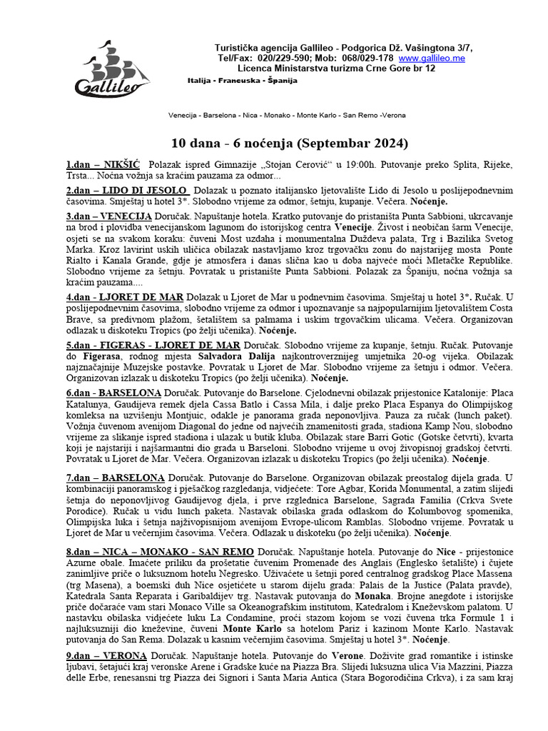 Spanija - Italija - Francuska 2024 | PDF